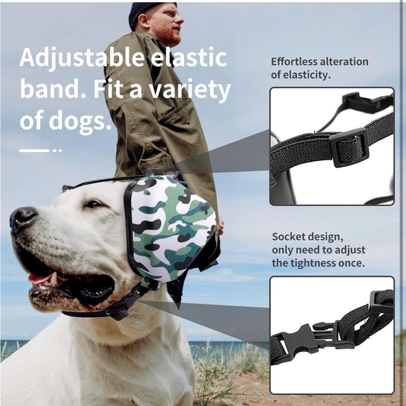 Dog | Green And Black Camouflage Dog Ear Muffs | Poshmark